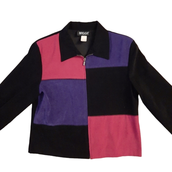 Briggs New York | Jackets & Coats | Vintage Retro 8s Color Block Pink ...